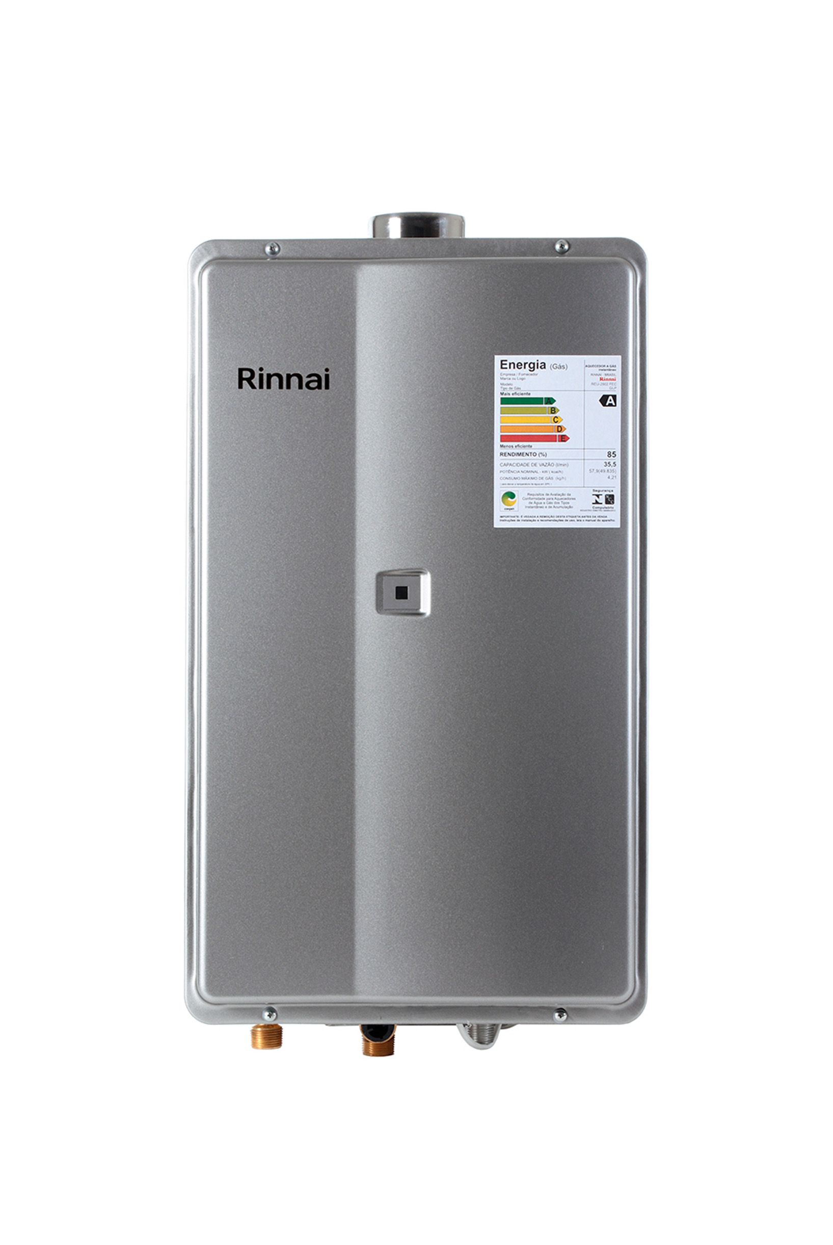 Loja Oficial Rinnai - Comprar Aquecedor a Gás Digital Rinnai E33 32,5 litros GN Br