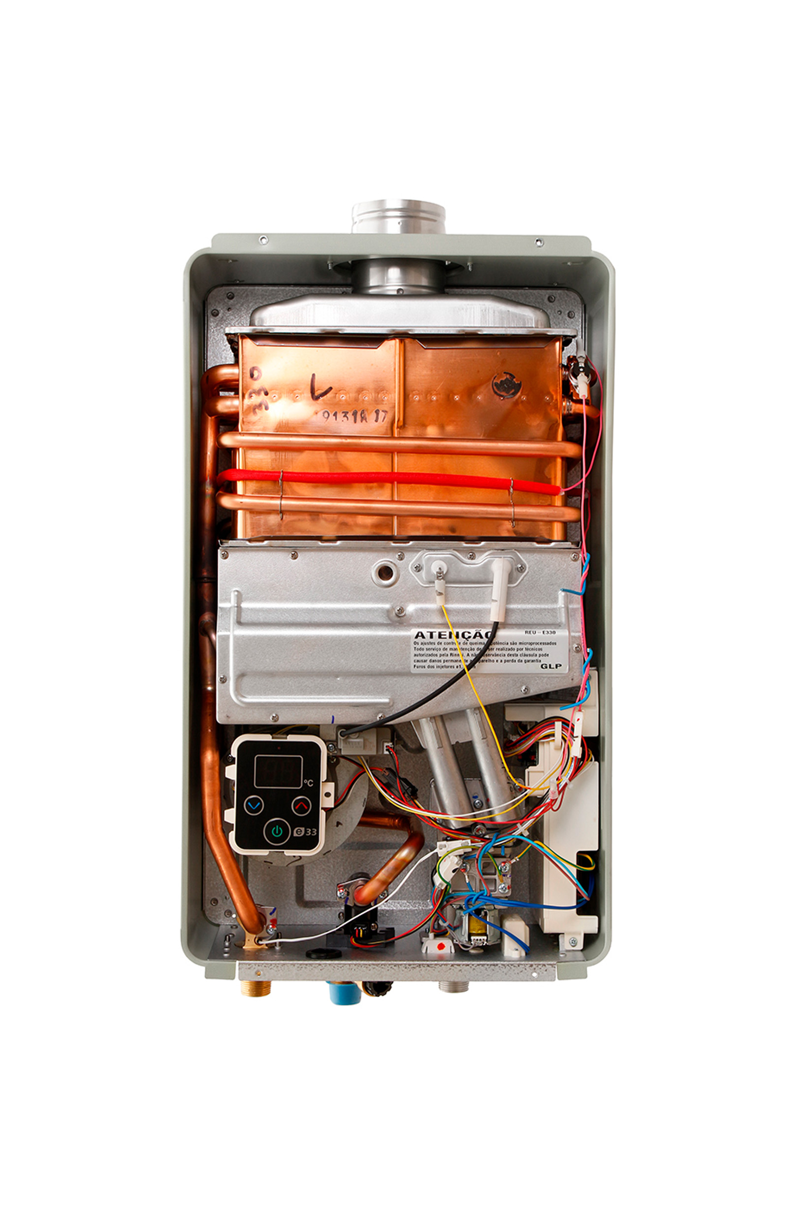 Loja Oficial Rinnai - Comprar Aquecedor a Gás Digital Rinnai E33 32 litros GLP Pra