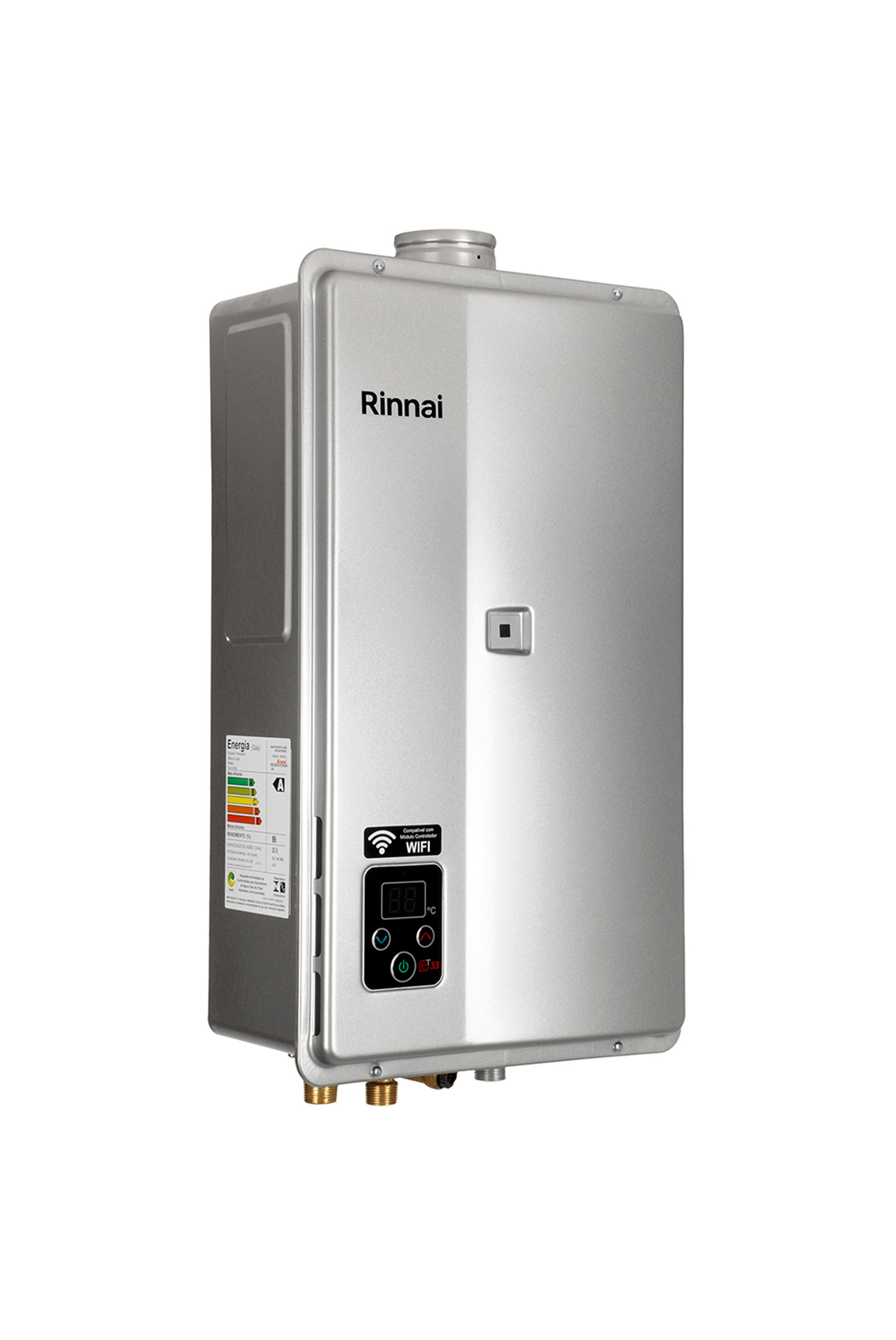 Loja Oficial Rinnai - Comprar Aquecedor a Gás Digital Rinnai E33 32 litros GLP Pra