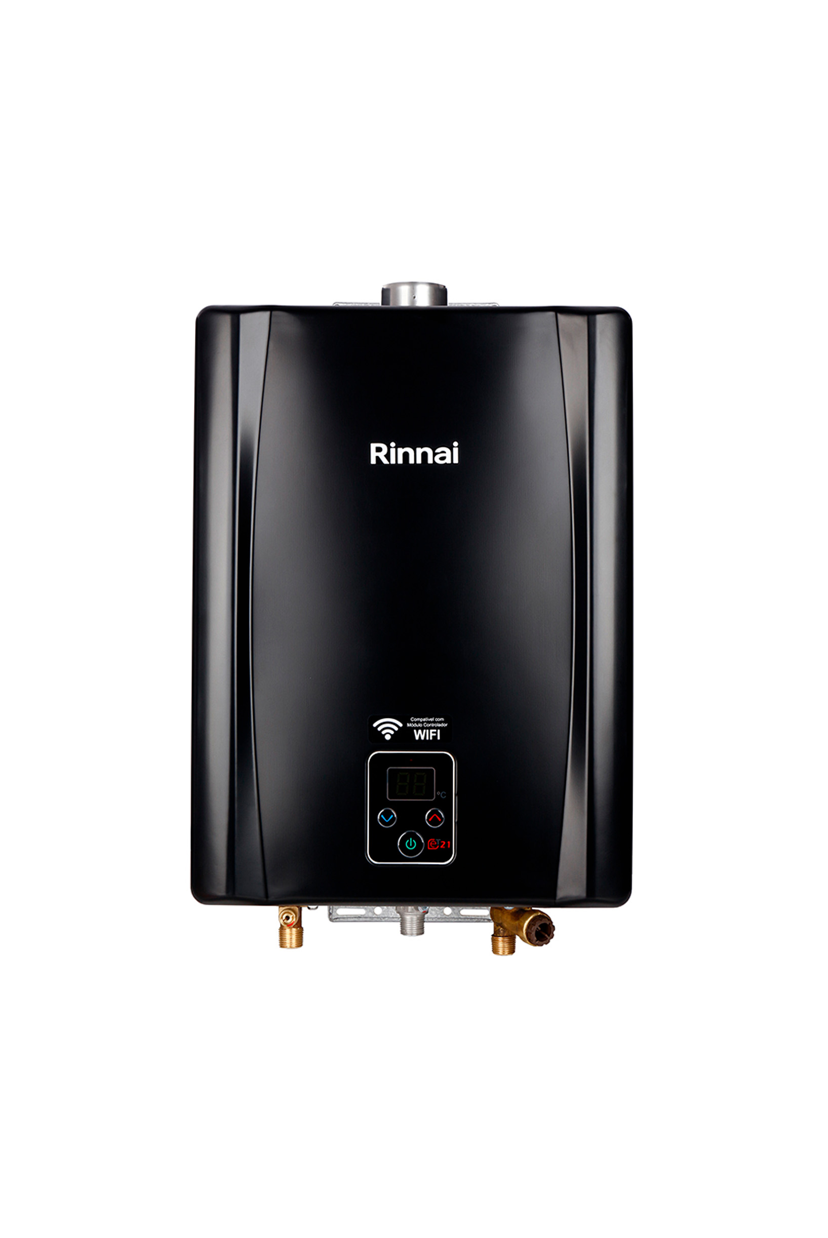 Loja Oficial Rinnai - Comprar Aquecedor a Gás Digital Rinnai E21 21 litros GLP Bk